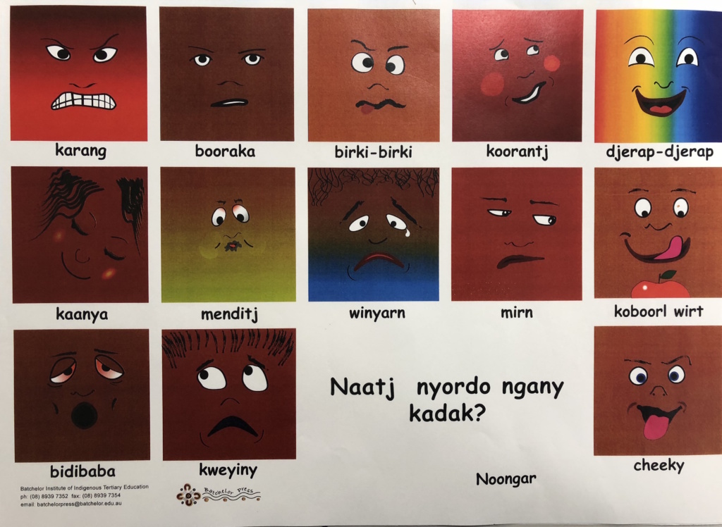 Feelings :: Noongar Boodjar Language Cultural Aboriginal Corporation