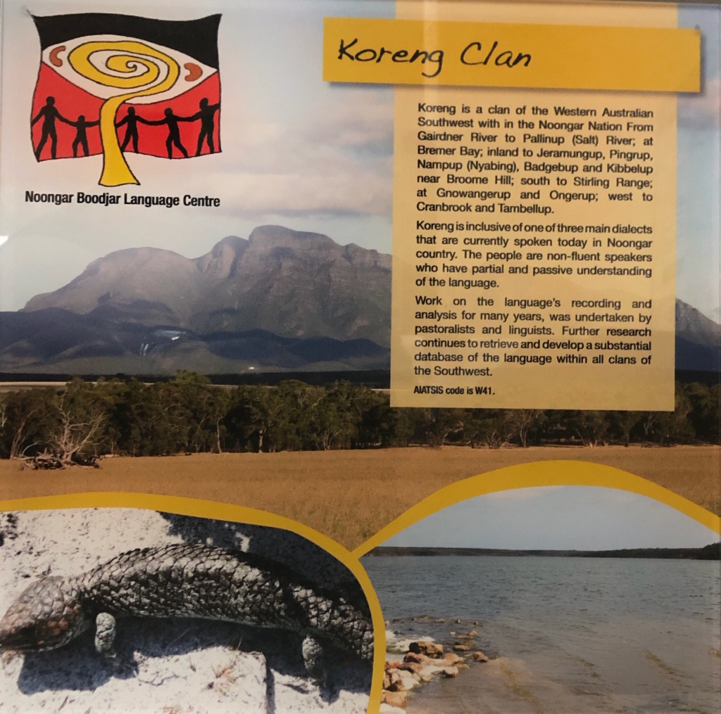Koreng Clan Plaque :: Noongar Boodjar Language Cultural Aboriginal ...